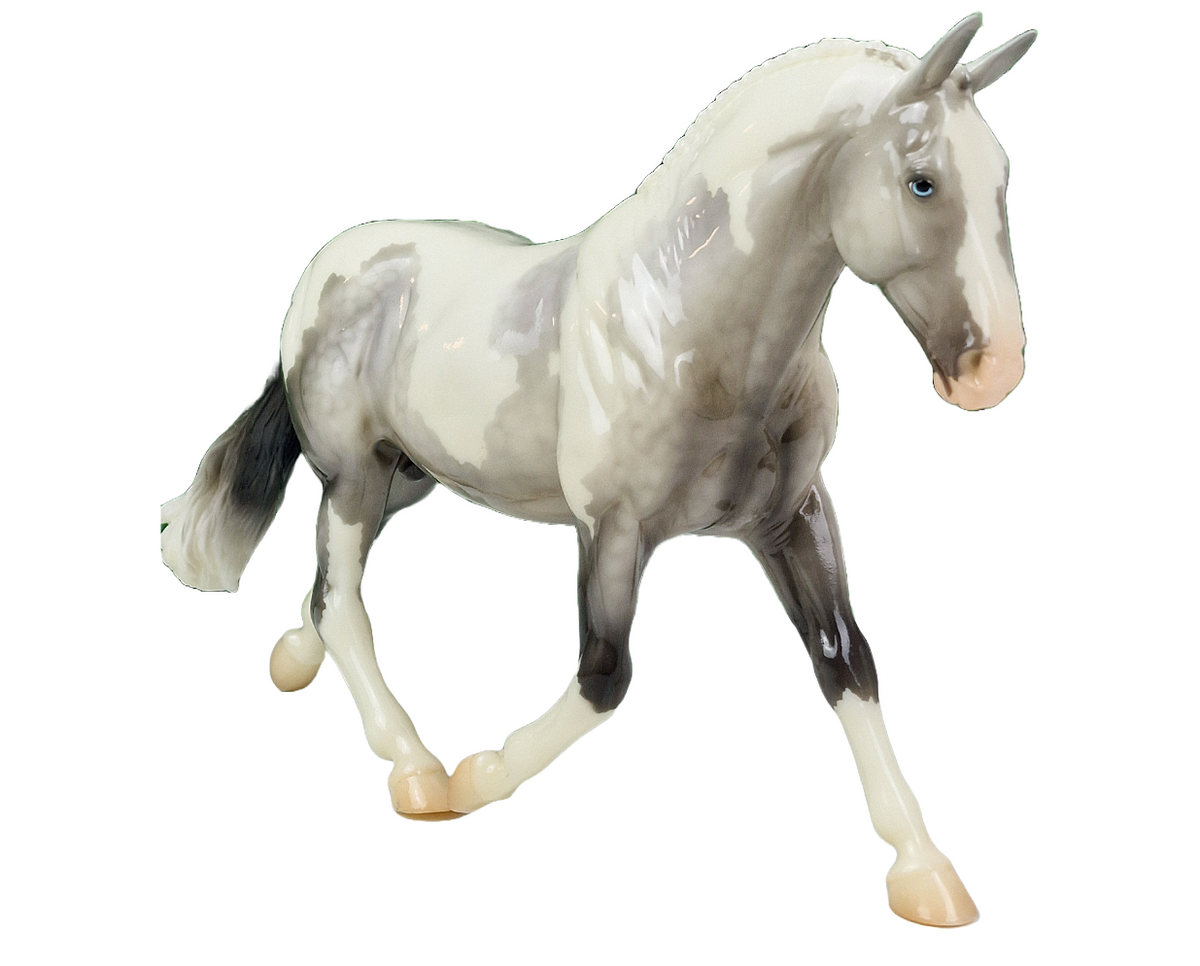 Breyerfest Rotating Draft Surprise - Dapple Gray Pinto with Braided Ma ...